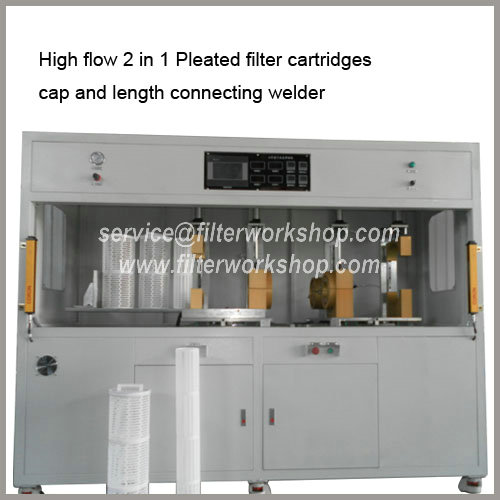 High flow pleated filter cartridge welders/welding machines/equipment ...